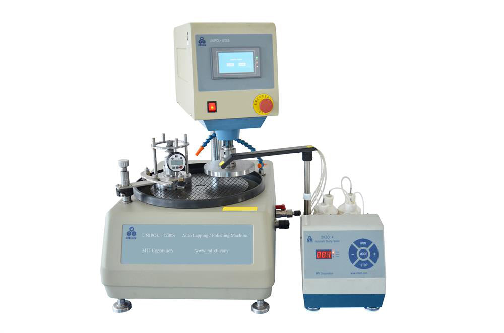 12" Pressure Controlled Auto Lapping / Polishing Machine w/ Optional Auto Slurry Feeder- Unipol ...