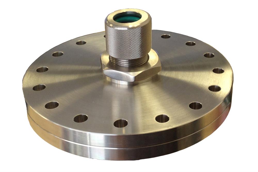 6" ConFlat Flange with 0.75" I.D Feedthrough & Quick Connector for DIY ...