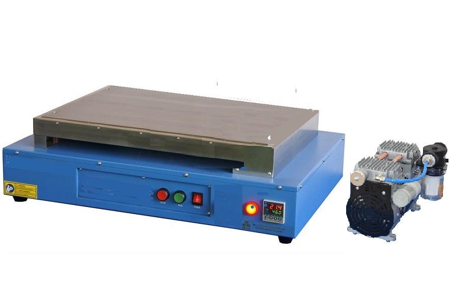 Large SS316 Heating Plate (500L x 400W, mm 200°C max) with Vacuum Chuc ...