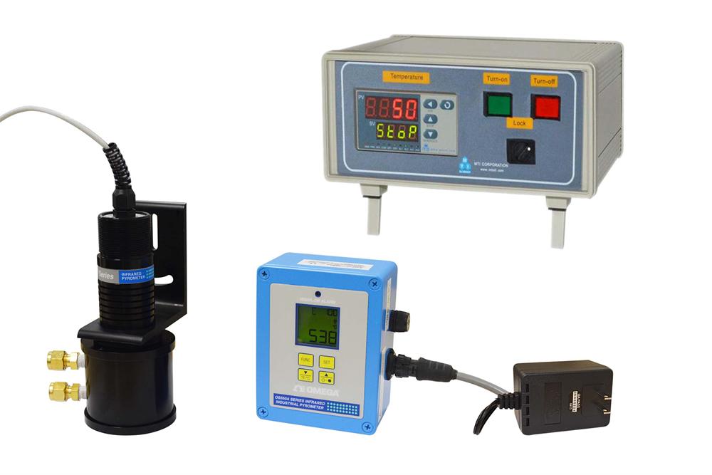 Non-Contact Infrared Temperature Sensor and Controller up to 2200C for ...