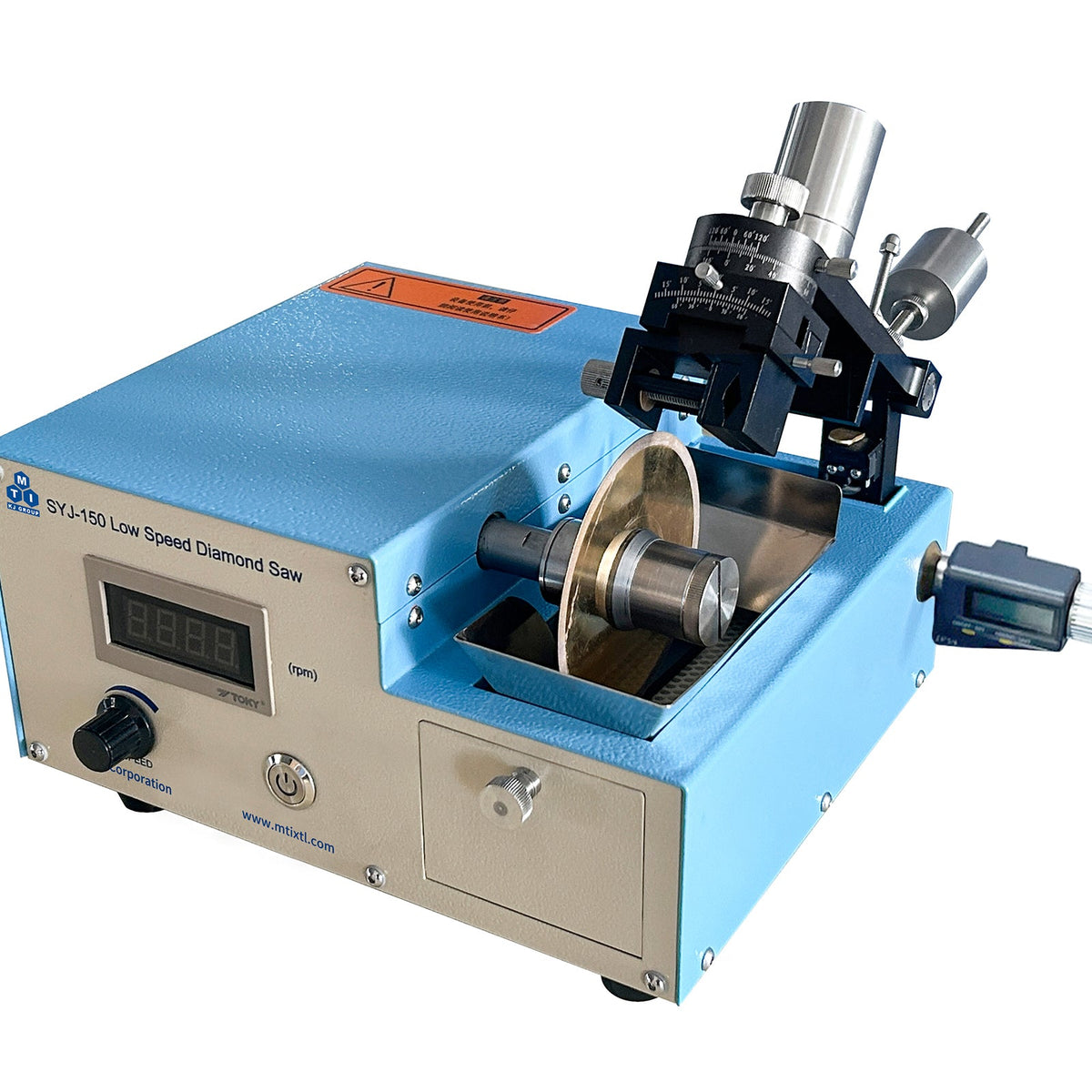 Digital Low Speed Diamond Saw with 4" Cutting Blades & Complete Access ...